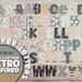 Retro Paper Cut Out Letters, Scrapbook Block Letters, Alphabet Letters ...