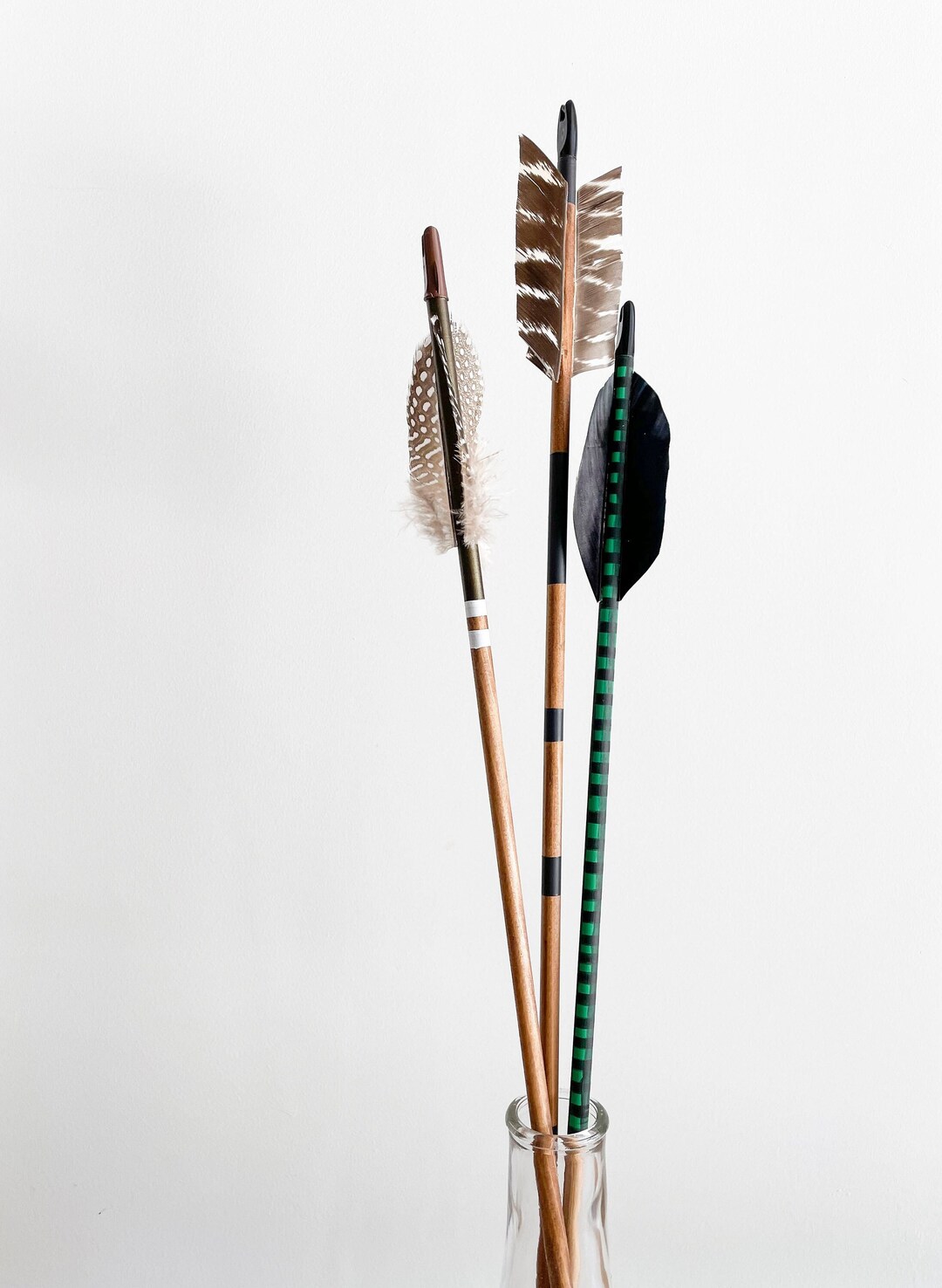 Set of Three Custom Arrows- Hand Painted Wooden Arrow- You Choose Color ...