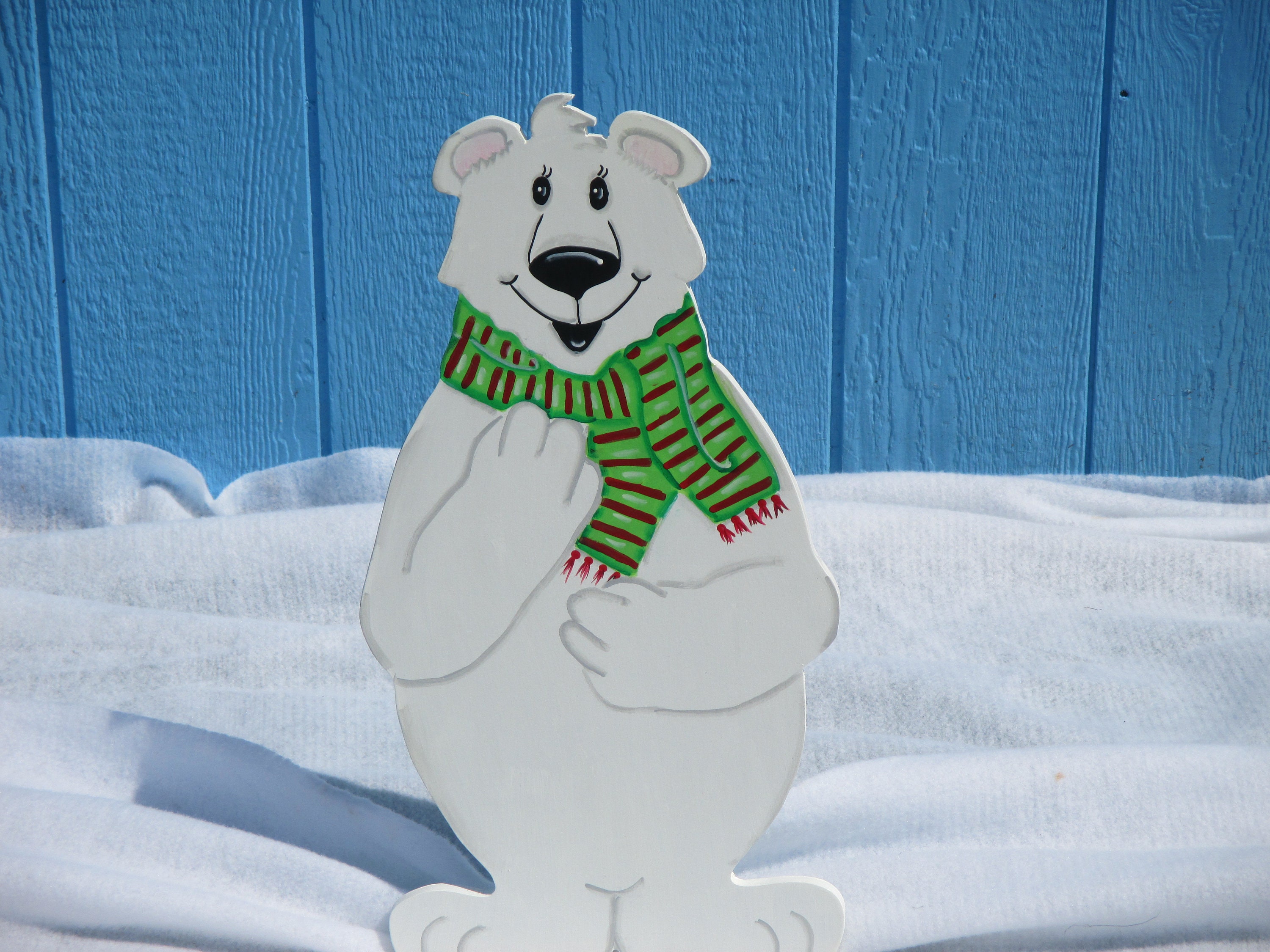 Polar Bear Yard Sign - Etsy