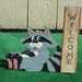 Raccoon Welcome Sign - Etsy