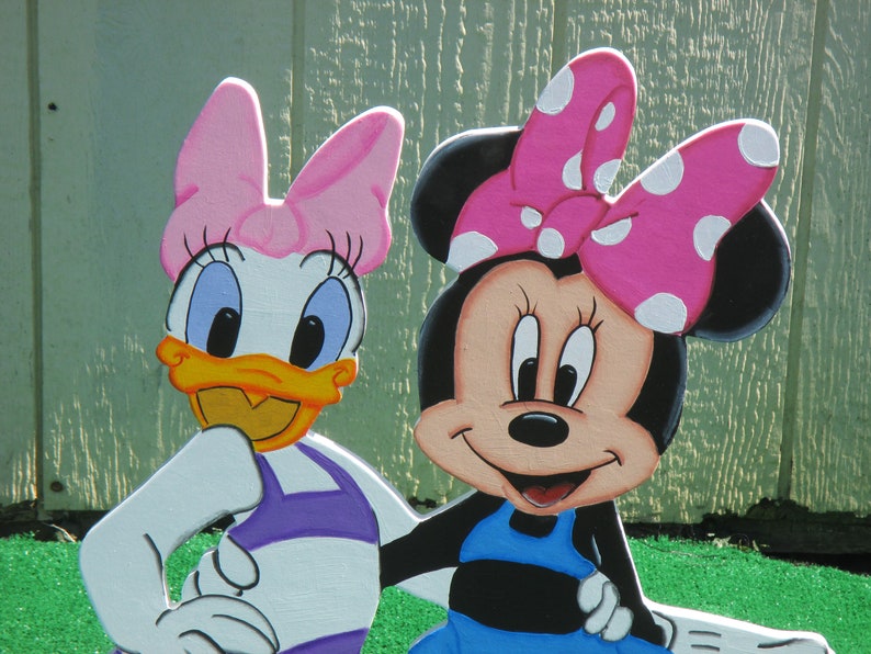 Minnie and Daisy Beach Yard Signs | Etsy