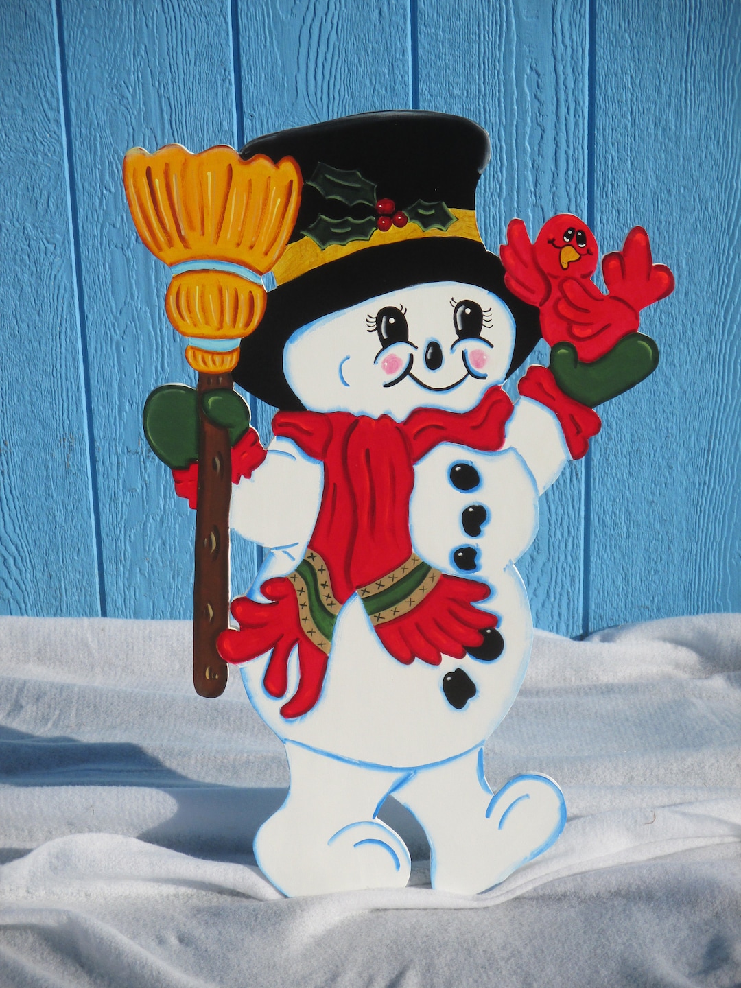 Big Snowman Yard Sign - Etsy