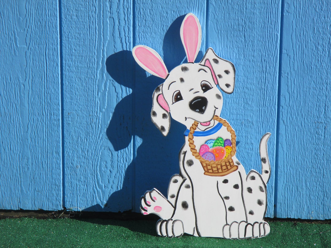 Dalmation Easter Yard Sign - Etsy