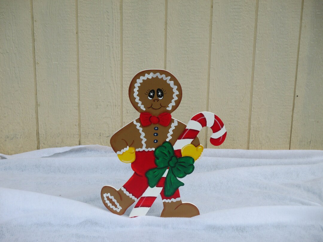 Gingerbread Boy Yard Sign - Etsy