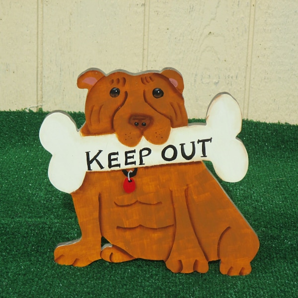 Keep Out Dog Sign - Etsy