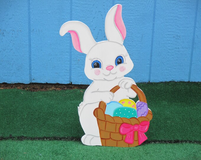 Easter Rabbit Yard Sign - Etsy