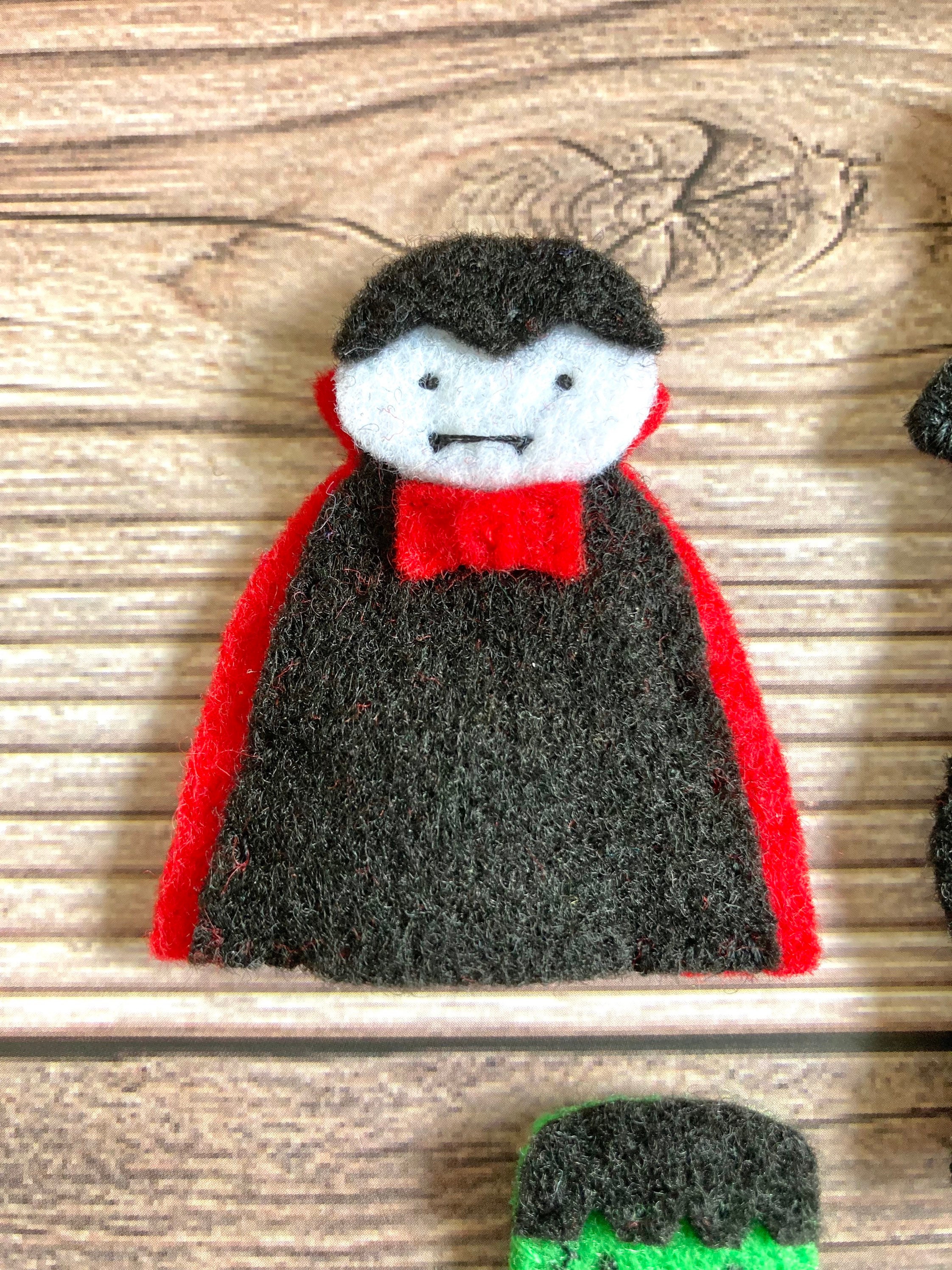 Halloween Felt Finger Puppets witch Skeleton Ghost - Etsy