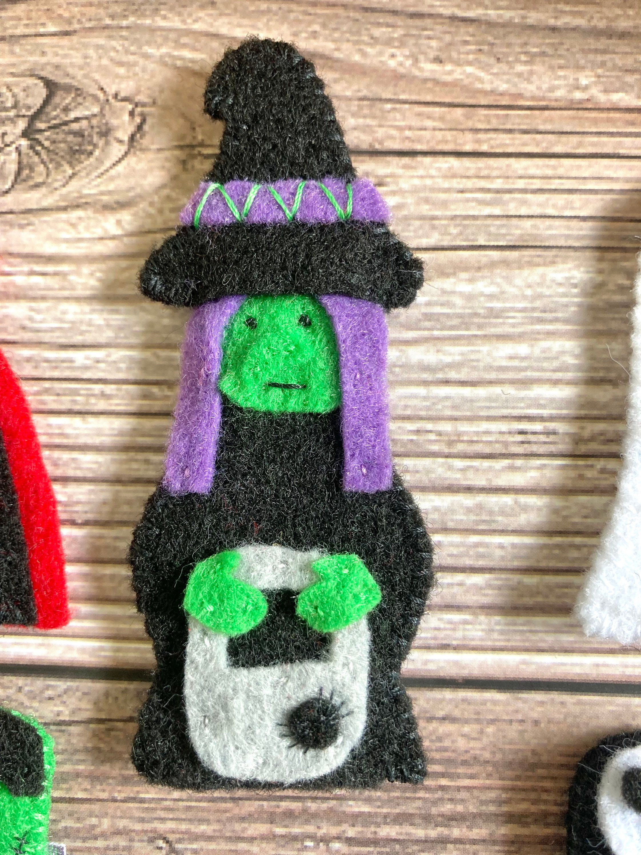 Halloween Felt Finger Puppets witch Skeleton Ghost - Etsy