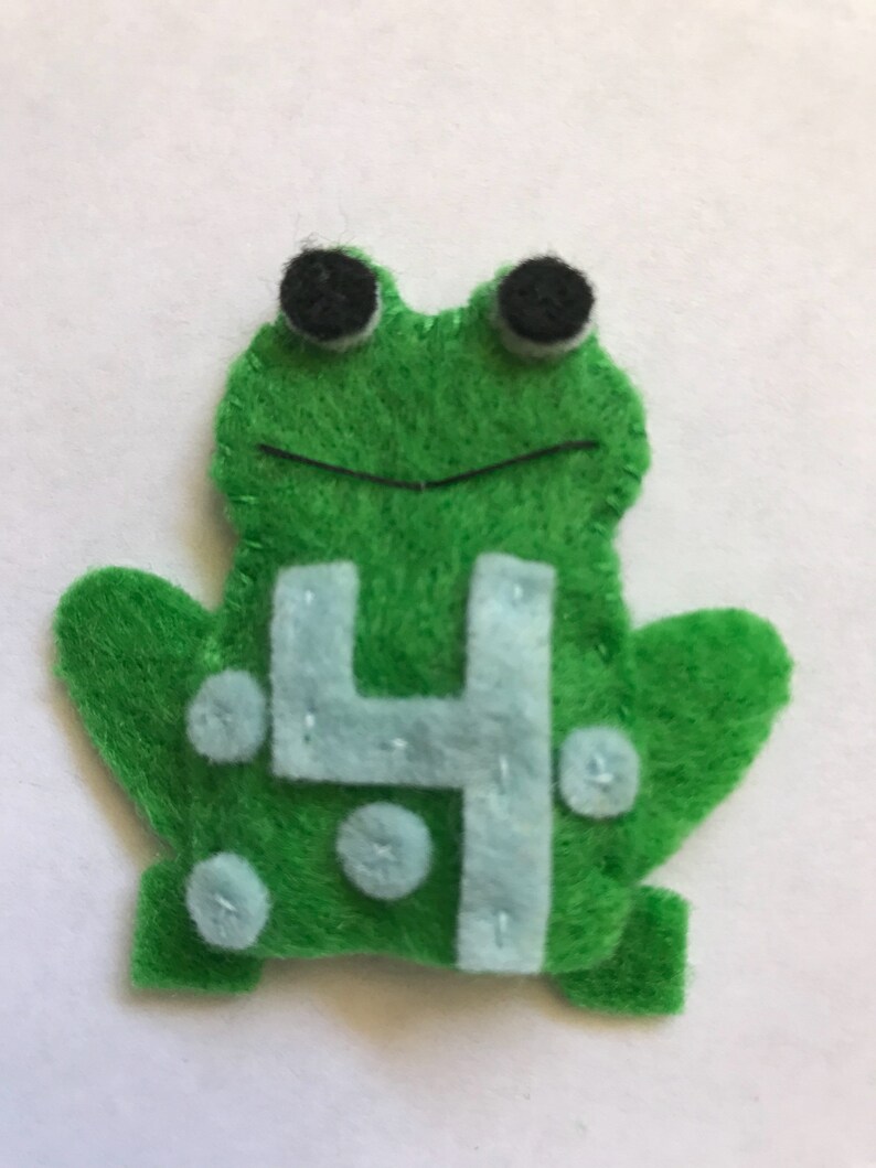 5 Five Green and Speckled Frogs Felt Animal Finger Puppets | Etsy