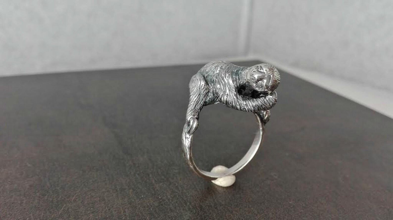 Sloth Ring Sterling Silver Free Shipping - Etsy