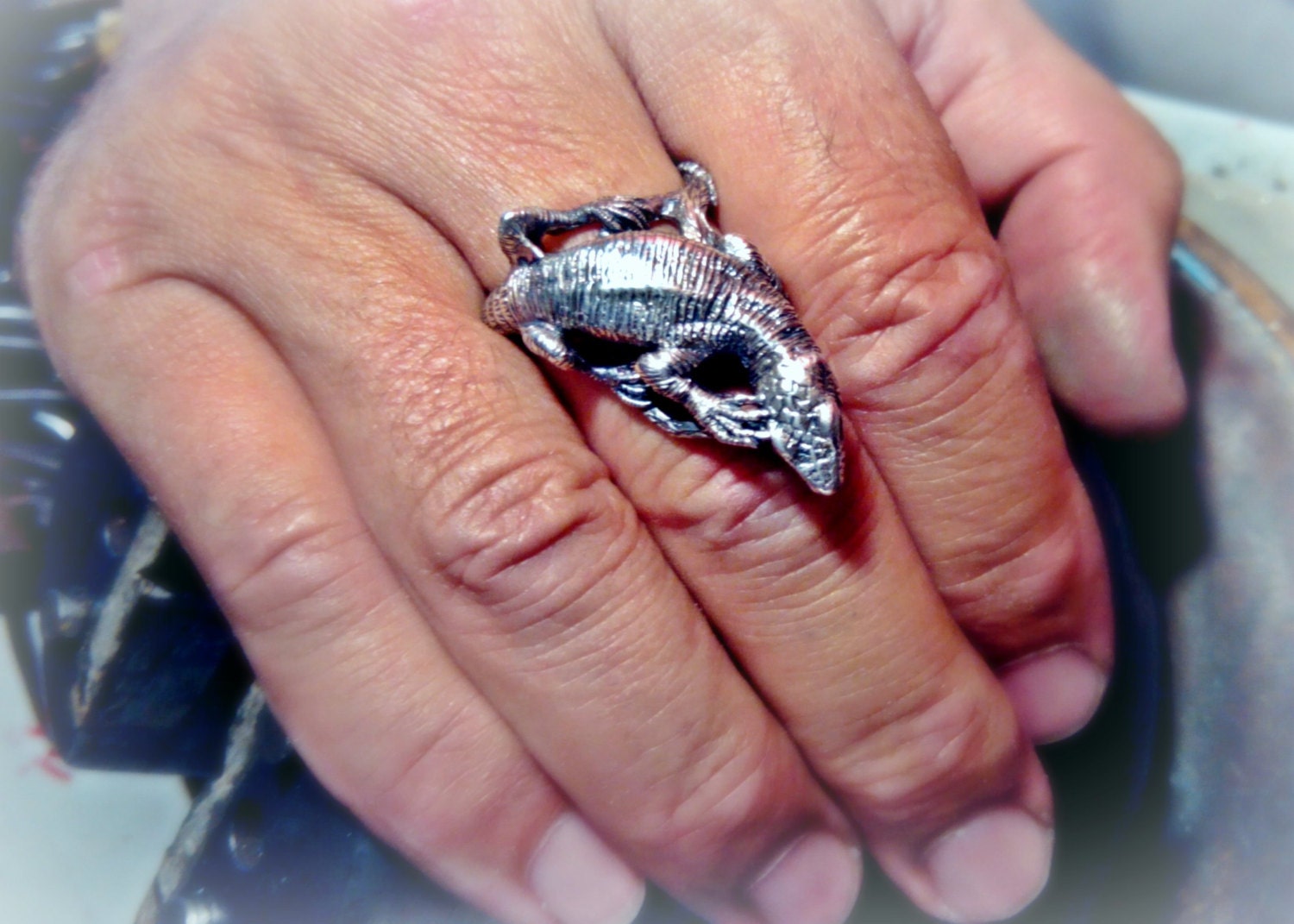 Lizard Ring Sterling Silver Free Shipping | Etsy