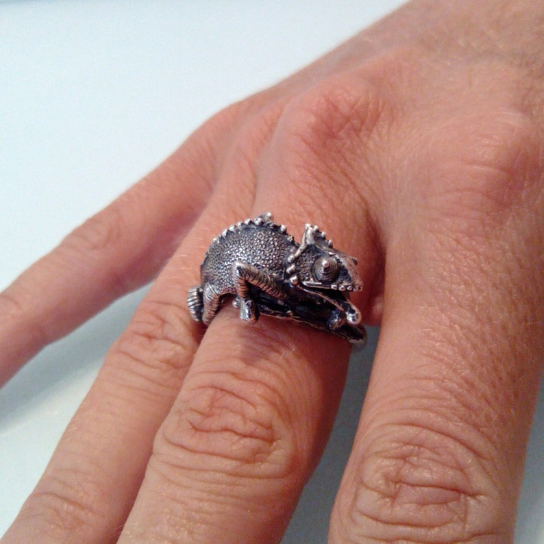 Chameleon Ring II. Sterling Silver Free Shipping 10% - Etsy