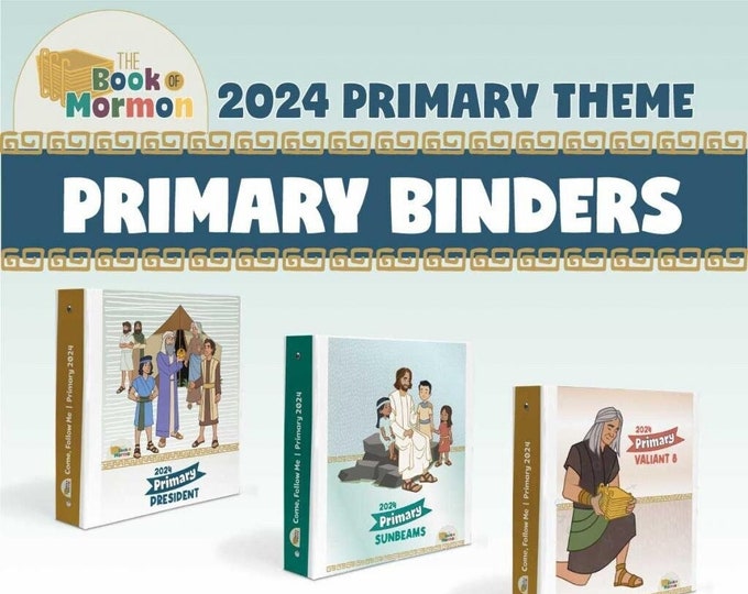 2024 Primary Book of Mormon Theme Packet Binders - Etsy