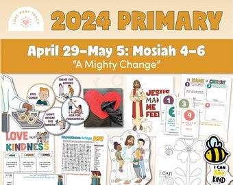 2024 Primary Book of Mormon Theme Packet Binders - Etsy