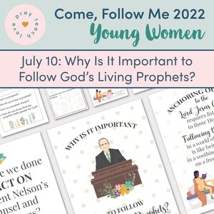 Young Women Doctrinal Topic July 10 "why is It Important to Follow God ...