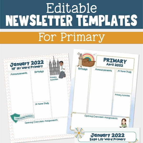 Newsletter Template - Etsy