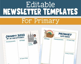 Editable Newsletter Bundle 2 - Etsy