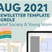 August 2021 Editable Newsletter Bundle - Etsy