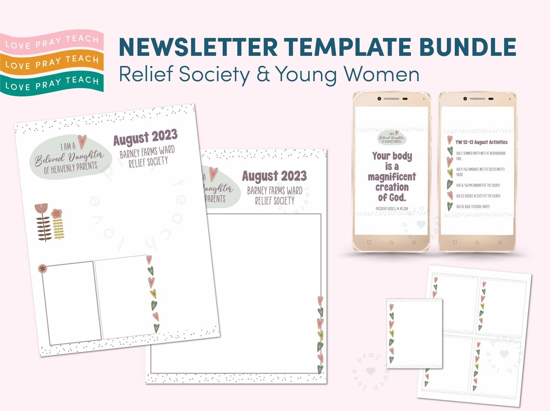 Editable Newsletter Bundle 8 - Etsy