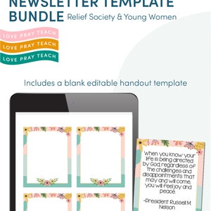 April 2021 Editable Newsletter Bundle - Etsy