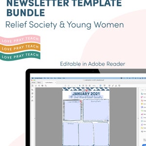 January 2021 Editable Newsletter Bundle - Etsy