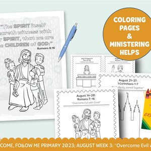 Come, Follow Me for Primary 2023: August 14–20 Romans 7–16 “overcome ...