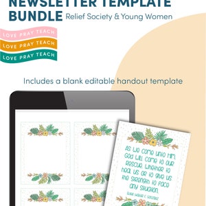 March 2021 Editable Newsletter Bundle - Etsy