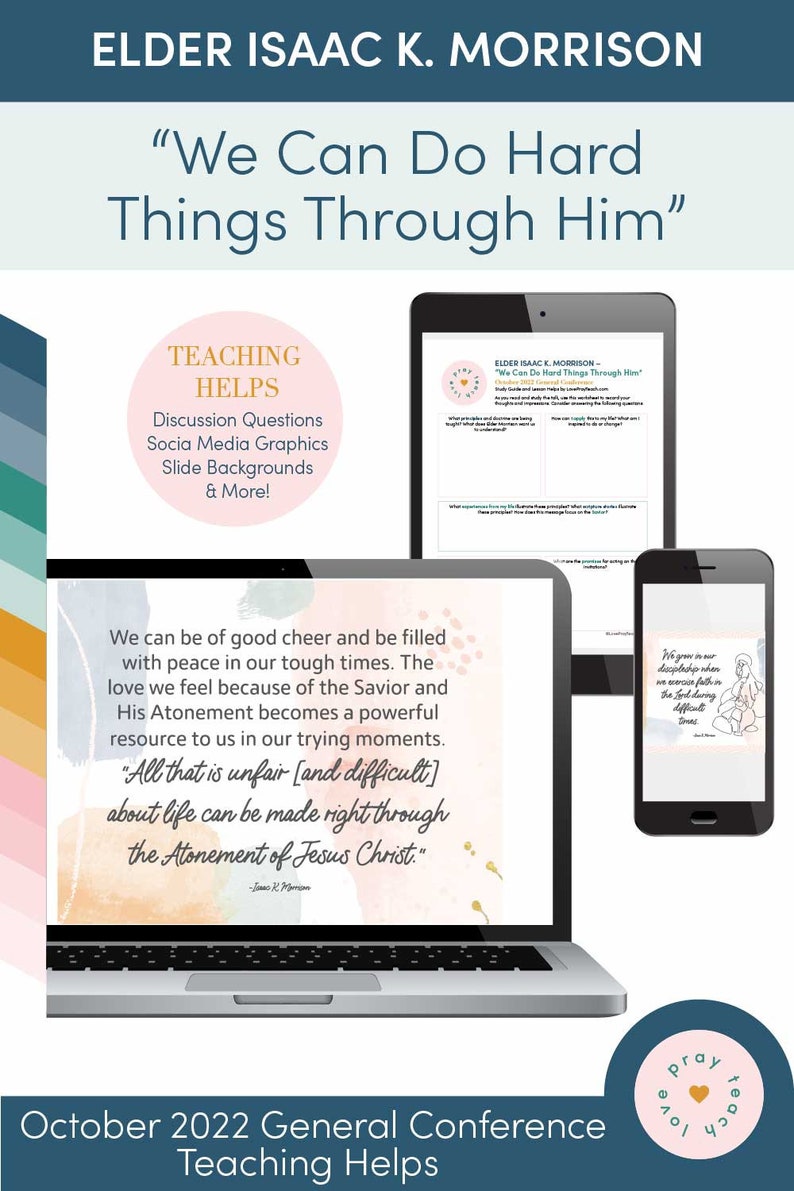 October 2022 General Conference: Elder Isaac K. Morrison - Etsy