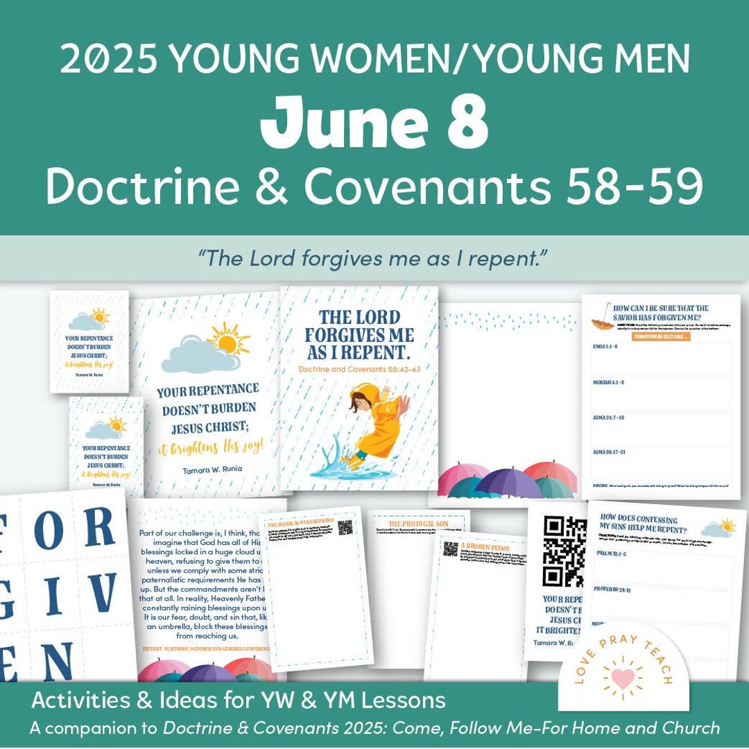 Young Women and Young Men 2025 June 2–8: “anxiously Engaged in a Good Cause” Doctrine and ...