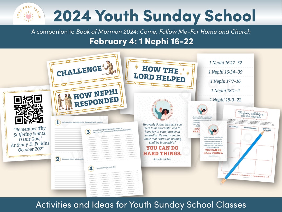 Youth Sunday School 2024 Lesson Pack for Jan 29–feb 4: “I Will Prepare ...