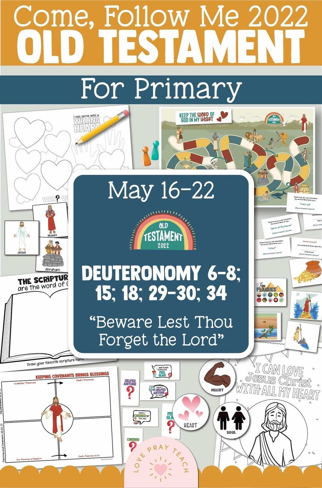 Come, Follow Me for Primary May 16–22 Deuteronomy 6–8; 15; 18; 29–30 ...