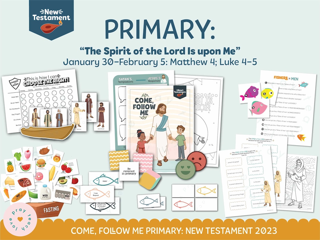 Come, Follow Me for Primary 2023: January 30–february 5 Matthew 4; Luke ...