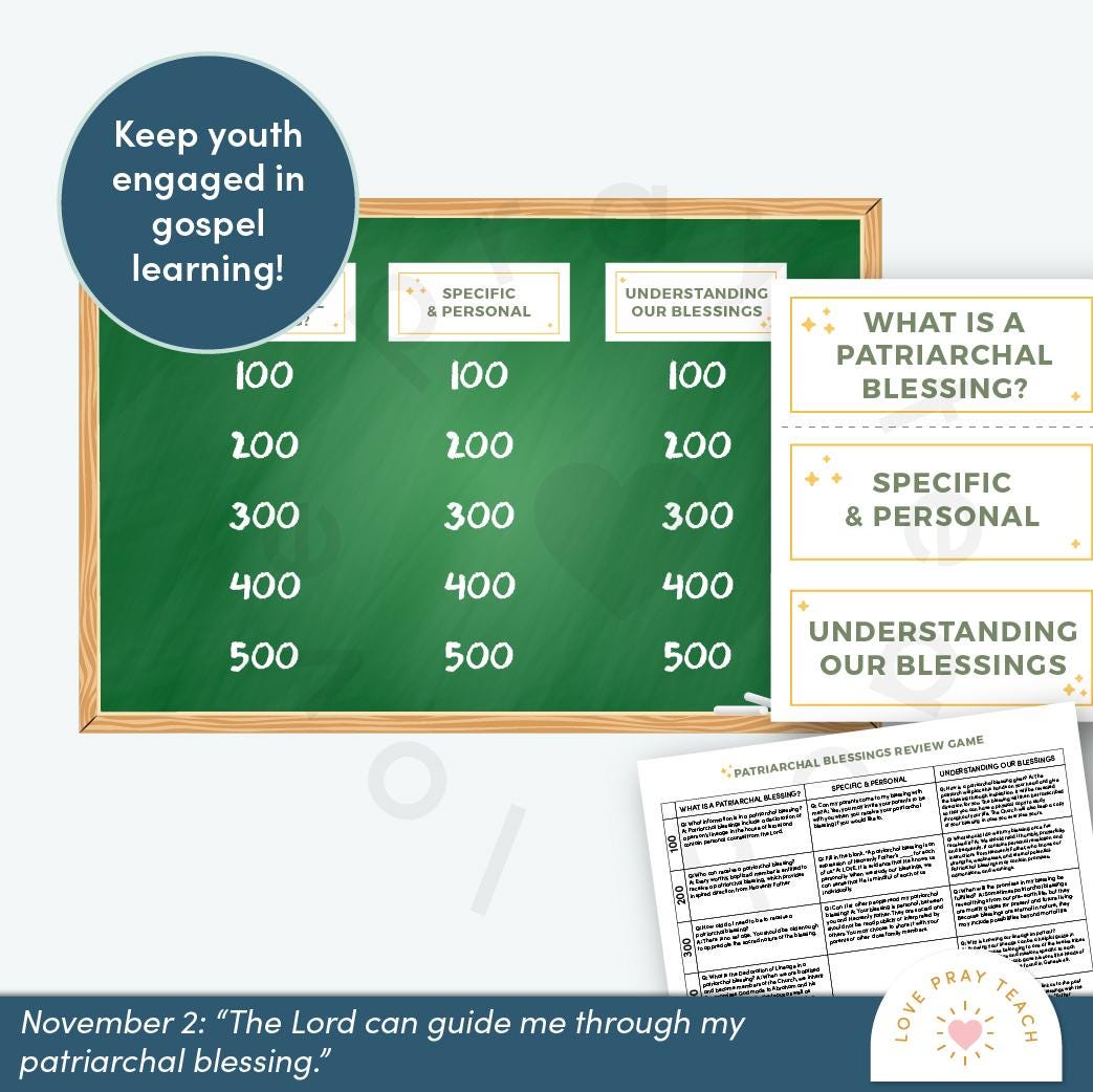 Youth Sunday School 2025 Printable Lesson Pack for October 27–november ...