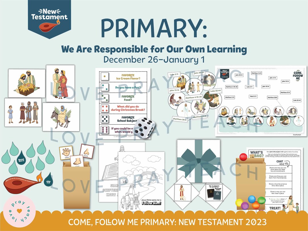 Come, Follow Me for Primary 2023: December 26–january 1 We Are ...