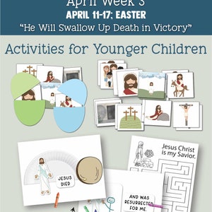 Come Follow Me for Primary April 11-17 Easter he Will - Etsy