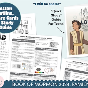 Ideas for Families: January 8–14 “I Will Go and Do” | 1 Nephi 1-5 | A Companion to "book of ...