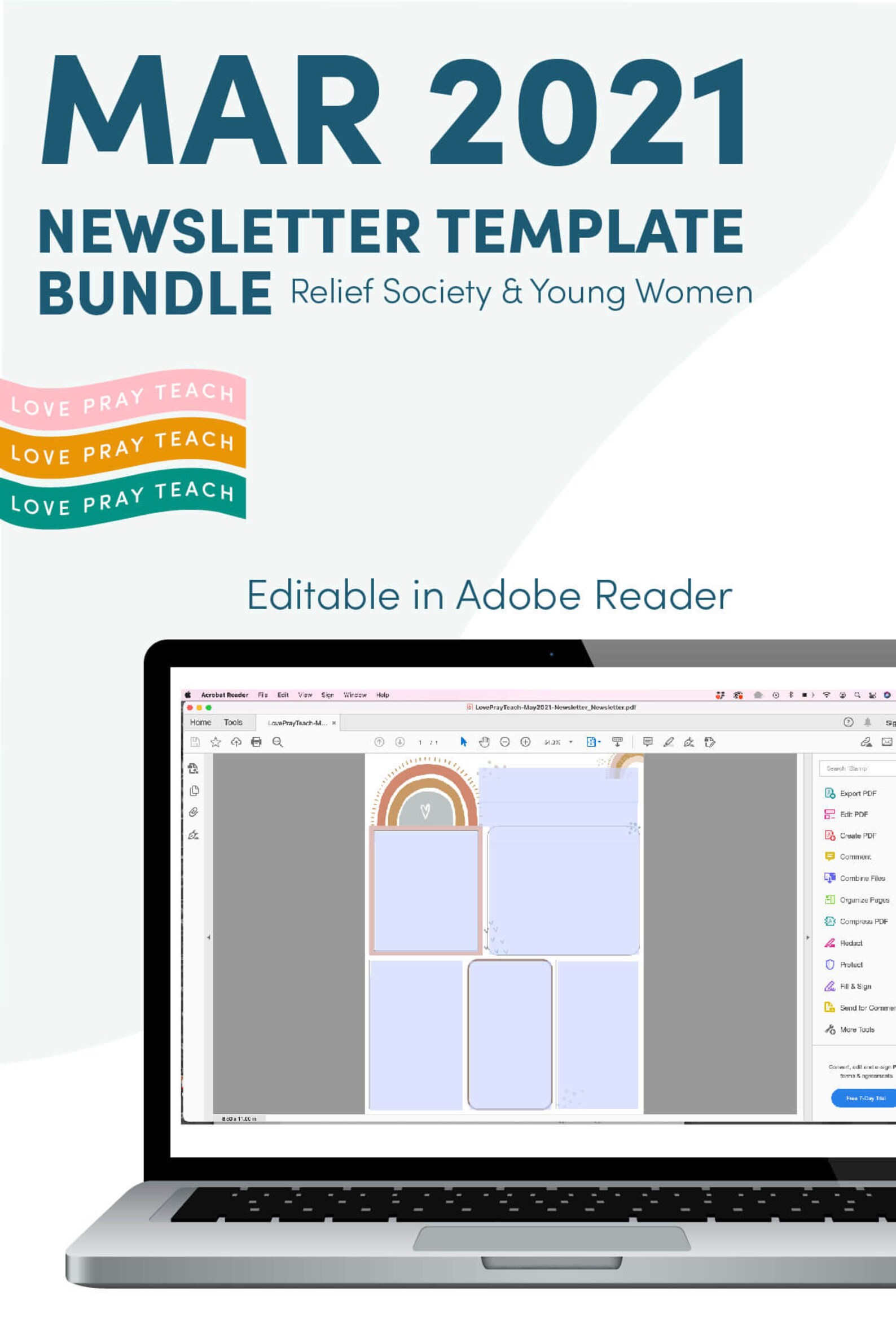 May 2021 Editable Newsletter Bundle - Etsy