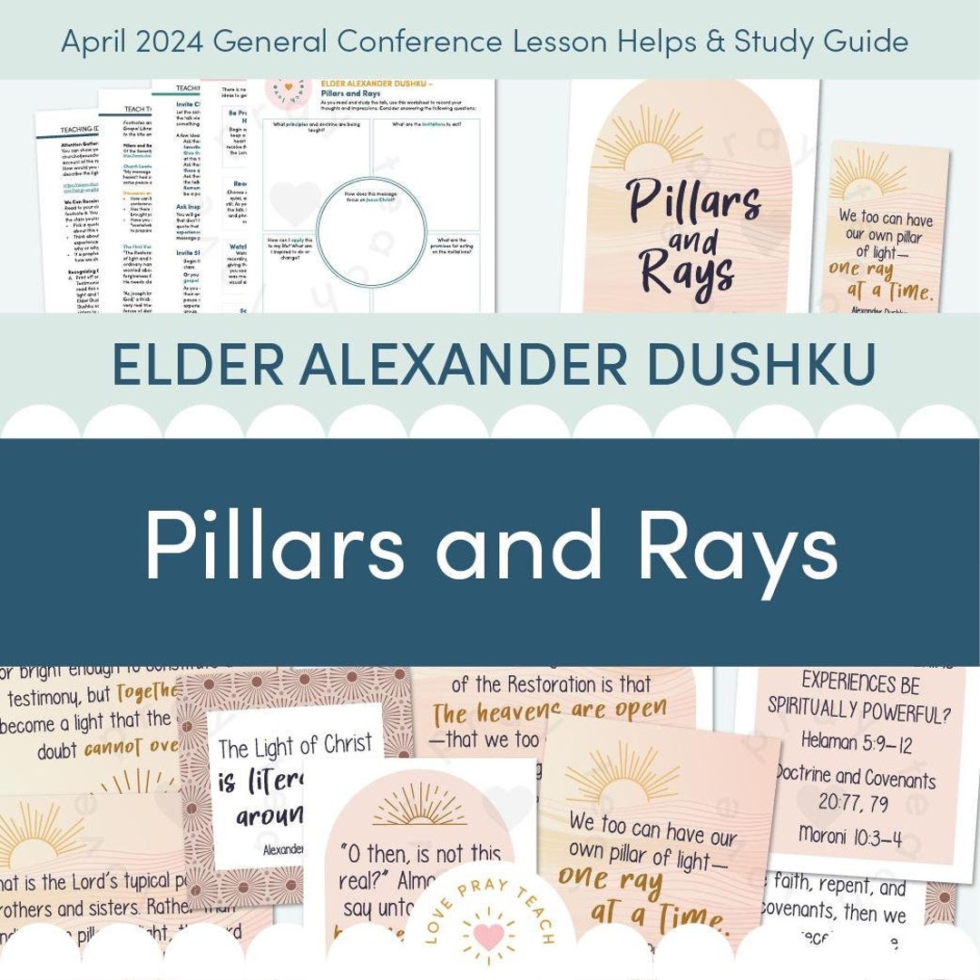 April 2024 General Conference: Elder Alexander Dushku "pillars and Rays ...
