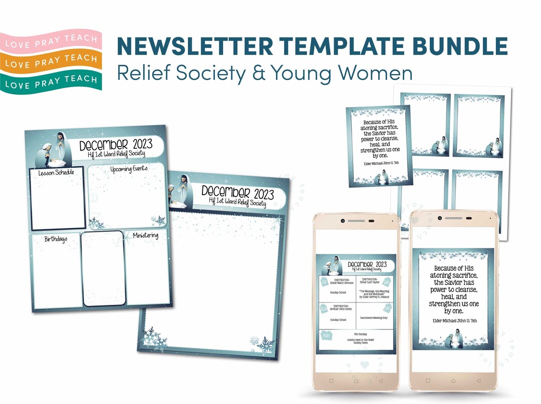 Editable Newsletter Bundle 11 - Etsy