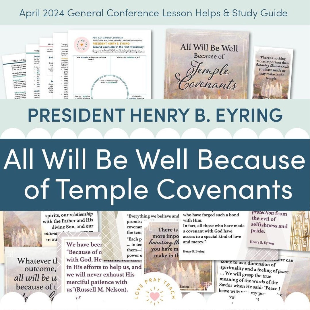 April 2024 General Conference: President Henry B. Eyring "all Will Be ...