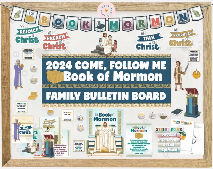 2024 Primary Bulletin Board Kit 2024 Primary Book of Mormon Decorations ...