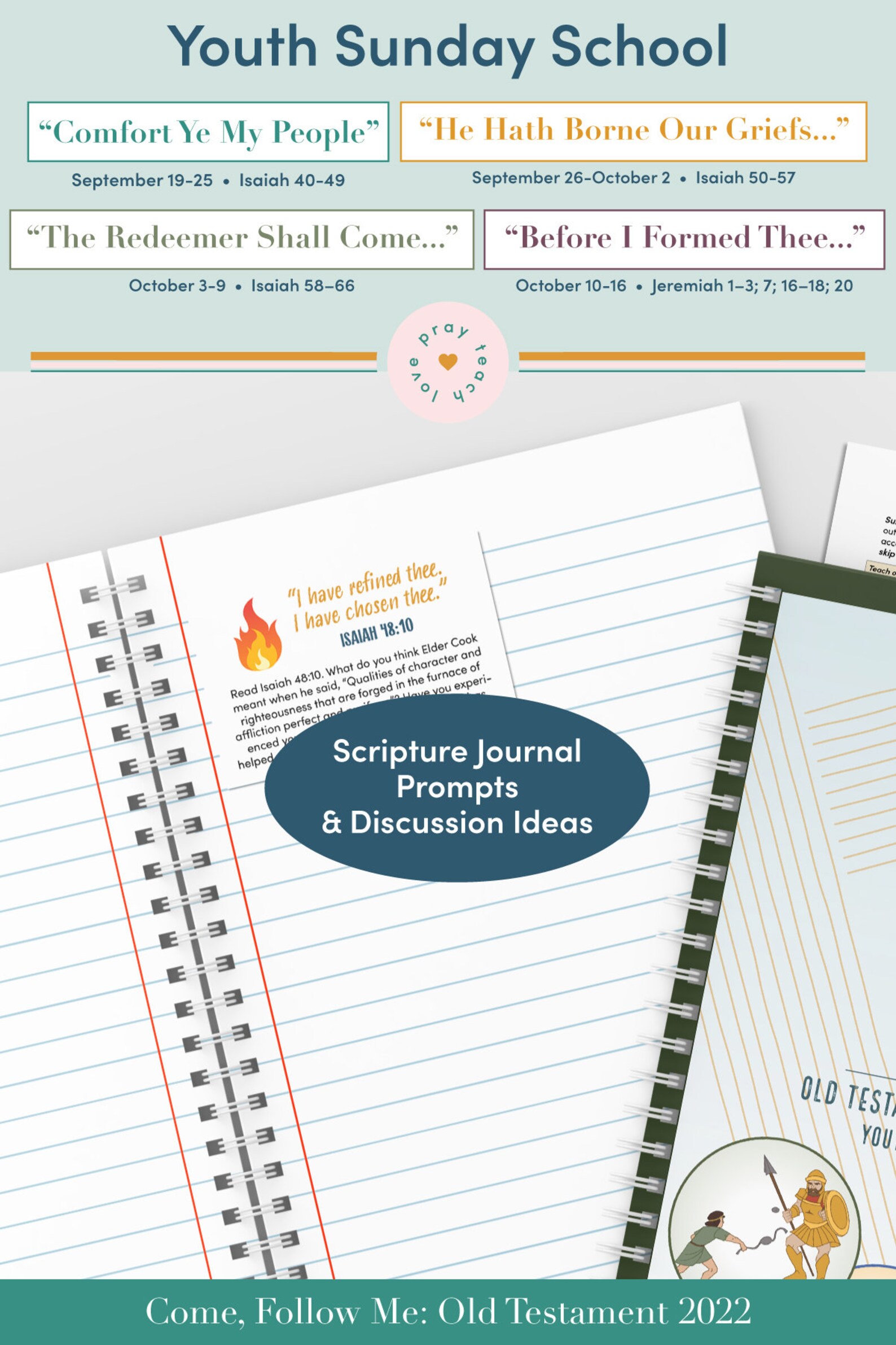 Youth Sunday School Come Follow Me 2022 Lesson Pack for Oct - Etsy