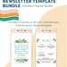 March 2021 Editable Newsletter Bundle - Etsy