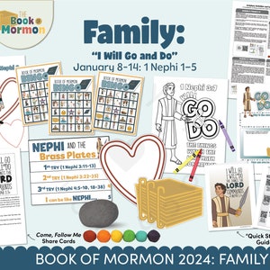 Ideas for Families: January 8–14 “I Will Go and Do” | 1 Nephi 1-5 | A Companion to "book of ...