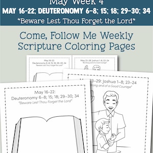Come, Follow Me for Primary May 16–22 Deuteronomy 6–8; 15; 18; 29–30 ...