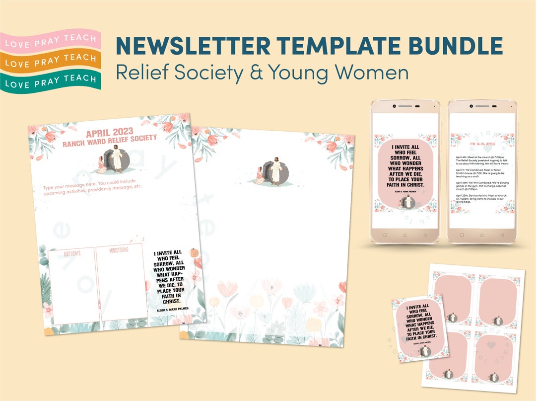 Editable Newsletter Bundle 4 - Etsy
