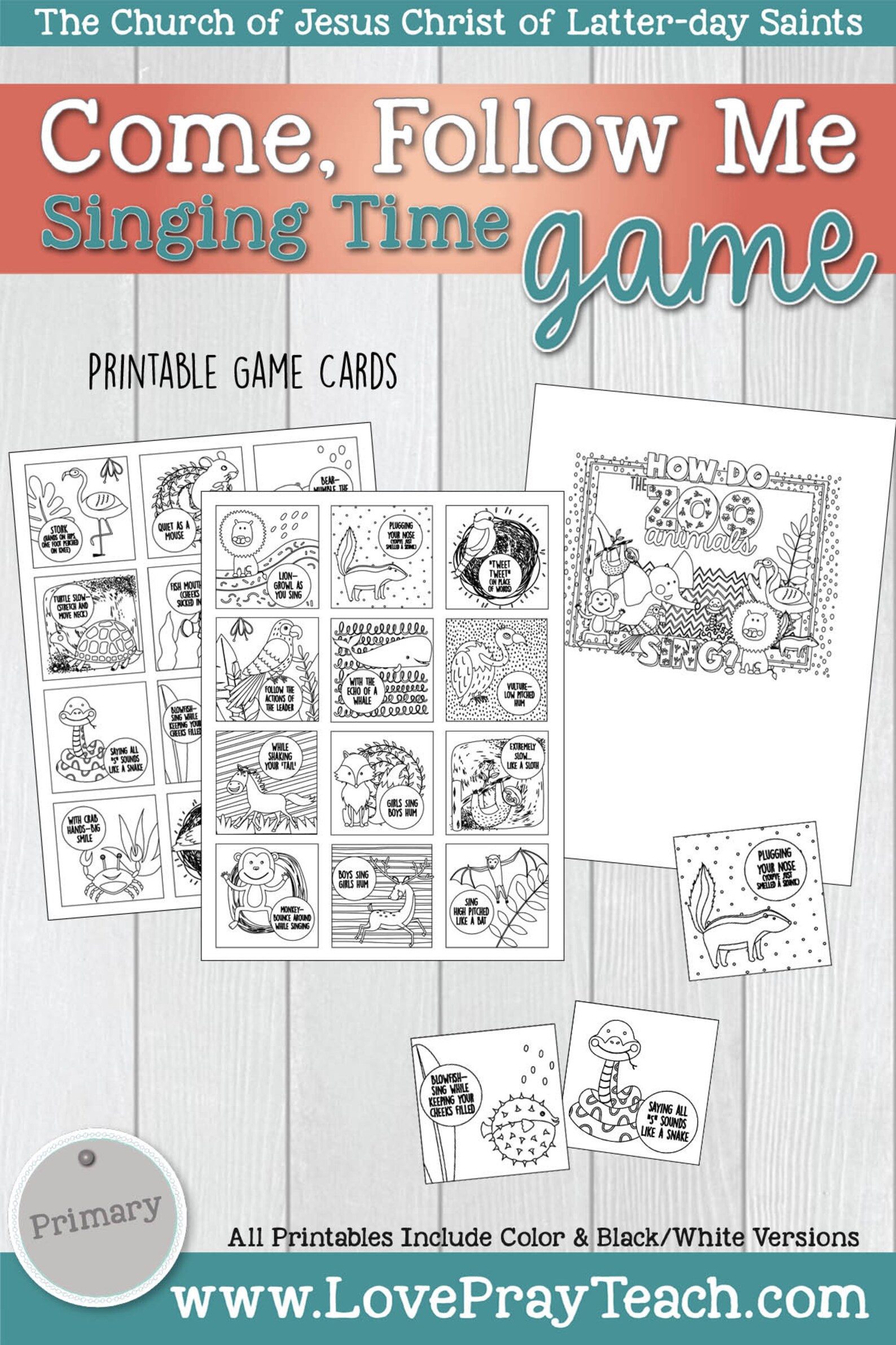 Come Follow Me for Primary Singing Time: 2020 Review Game | Etsy