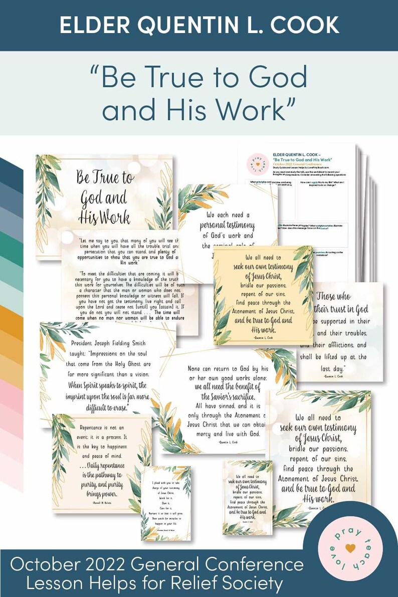 October 2022 General Conference: Elder Quentin L. Cook - Etsy