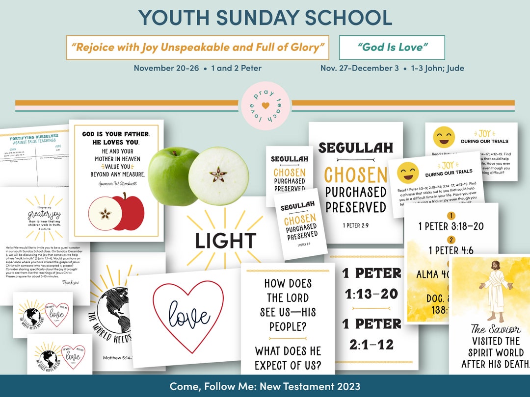 Youth Sunday School Come, Follow Me 2023 Printable Lesson Pack for ...
