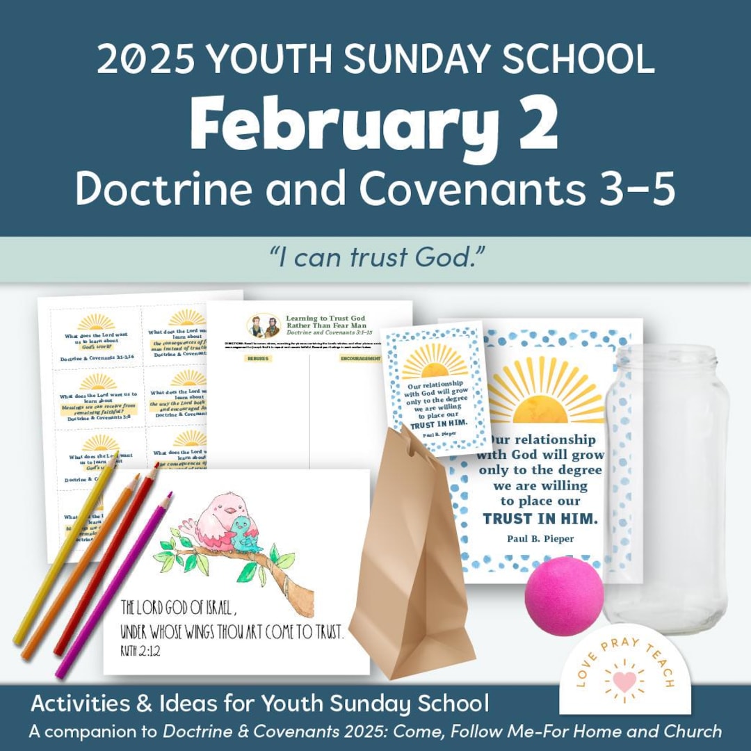 Youth Sunday School 2025 Jan 27–feb 2: “my Work Shall Go Forth ...